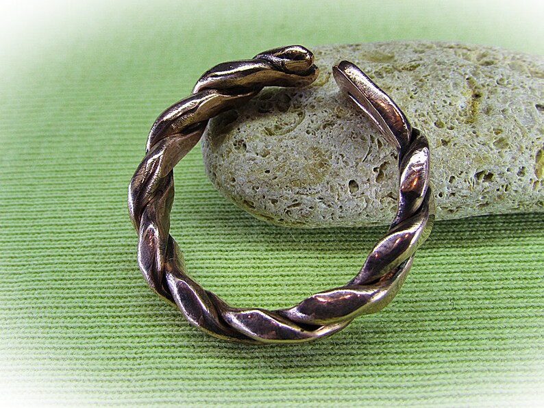 Handmade Unisex celtic ring Rustic Hammered Copper Thumb | Etsy