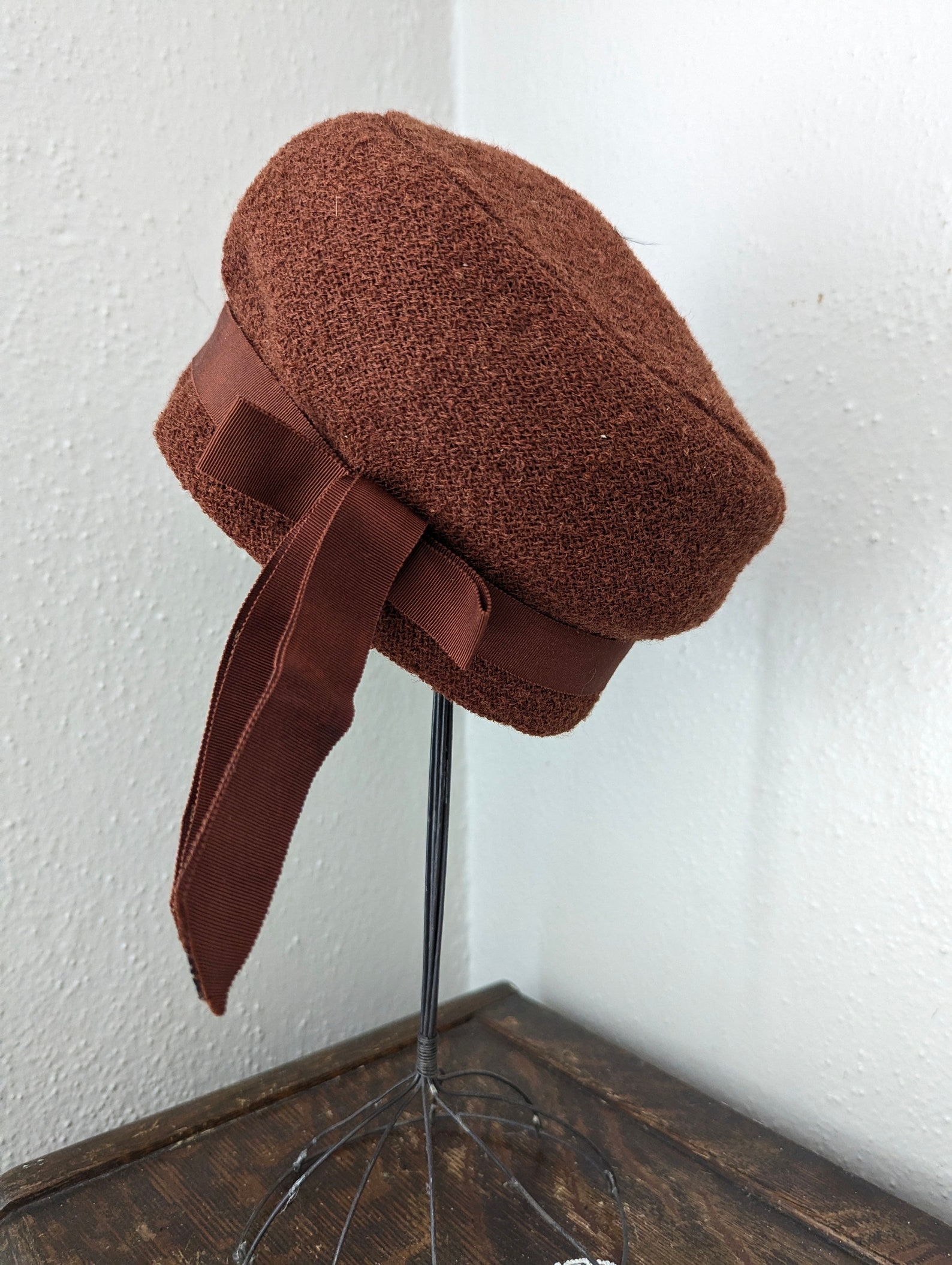 Vintage 50s Designer Lilly Dache Mademoiselle Lilly Cocoa Brown Soft ...