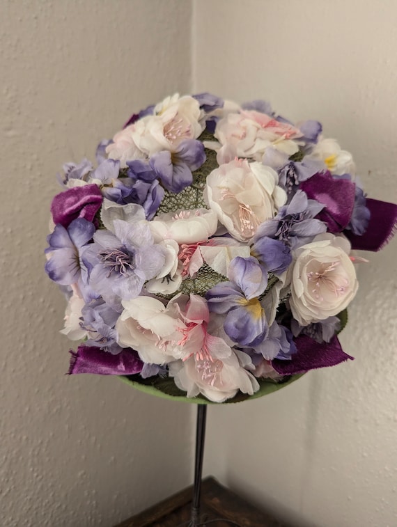 Vintage Marshall Field's Junior B Silk Flower Spring… - Gem