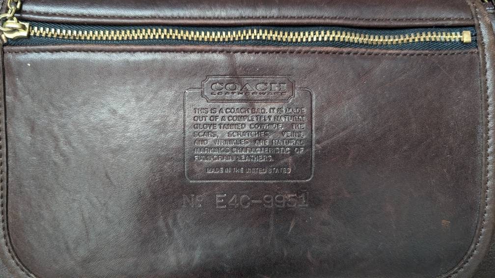 Coach 9951 Vintage Patricia's Legacy Leather Mahogany Brown Classic ...