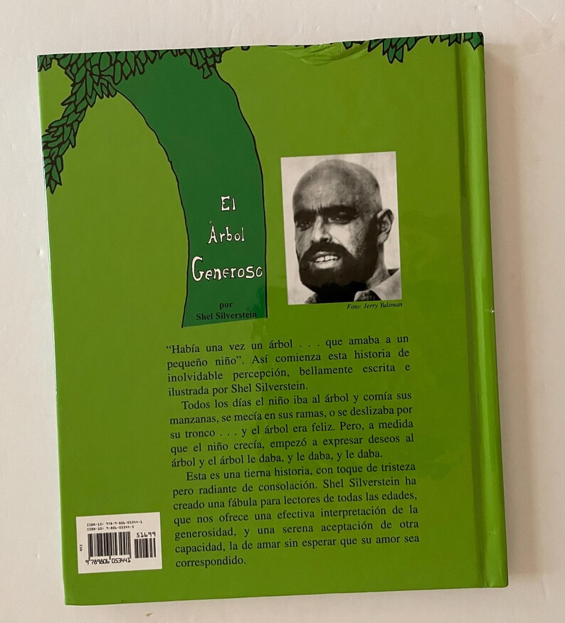 El Arbol Generoso / the Giving Tree Por Shel Silverstein, 1964 Spanish ...