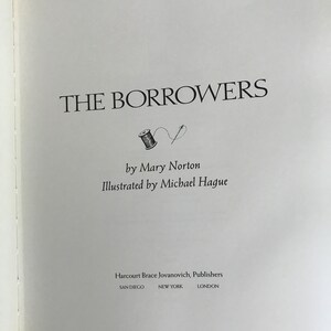 The Borrowers by Mary Norton, Illustrated by Michael Hague, Deluxe ...