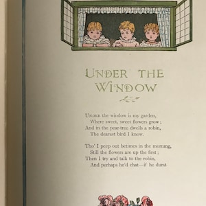Under the Window by Kate Greenaway - Etsy