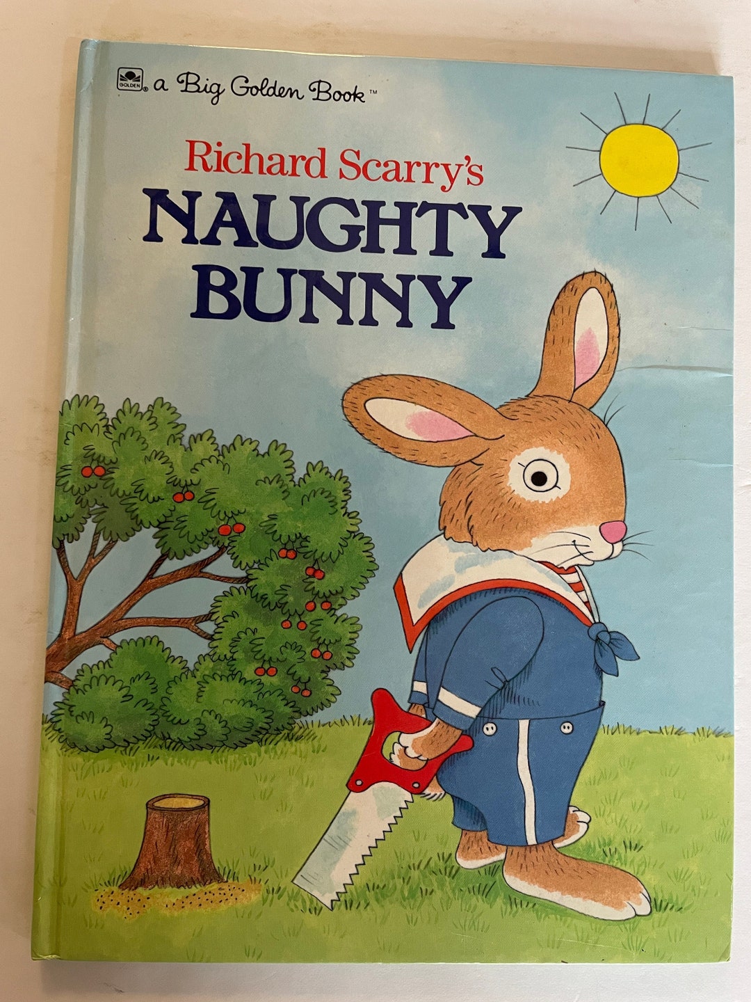 Richard Scarry’s Naughty Bunny, a Big Golden Book - Etsy