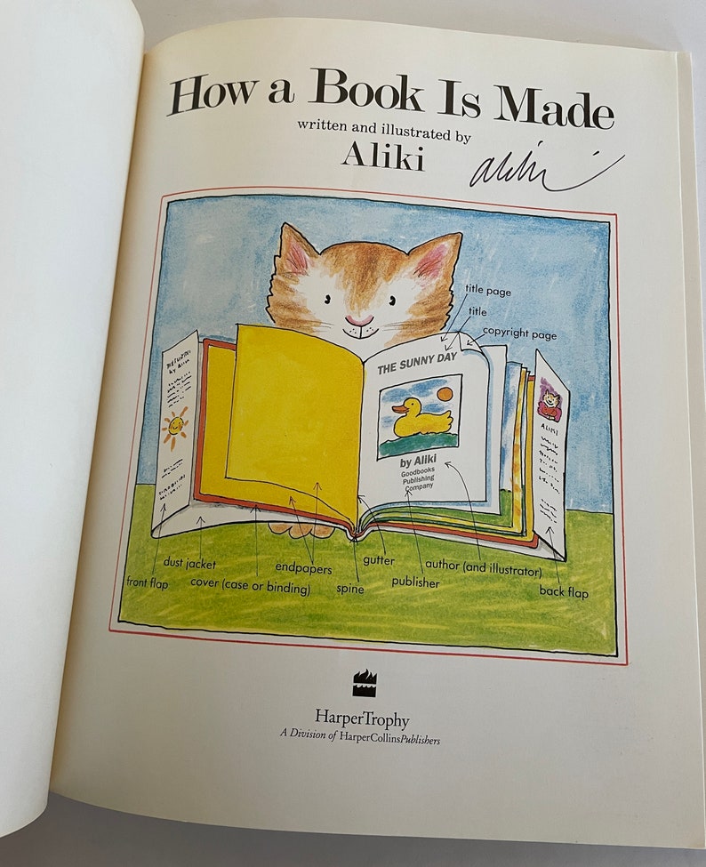 How a Book is Made by Aliki, Signed - Etsy