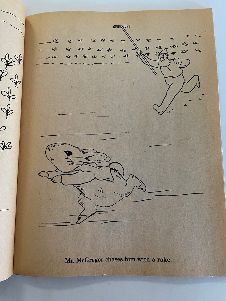 Peter Rabbit and Benjamin Bunny Coloring Book by Beatrix Potter, Unused ...