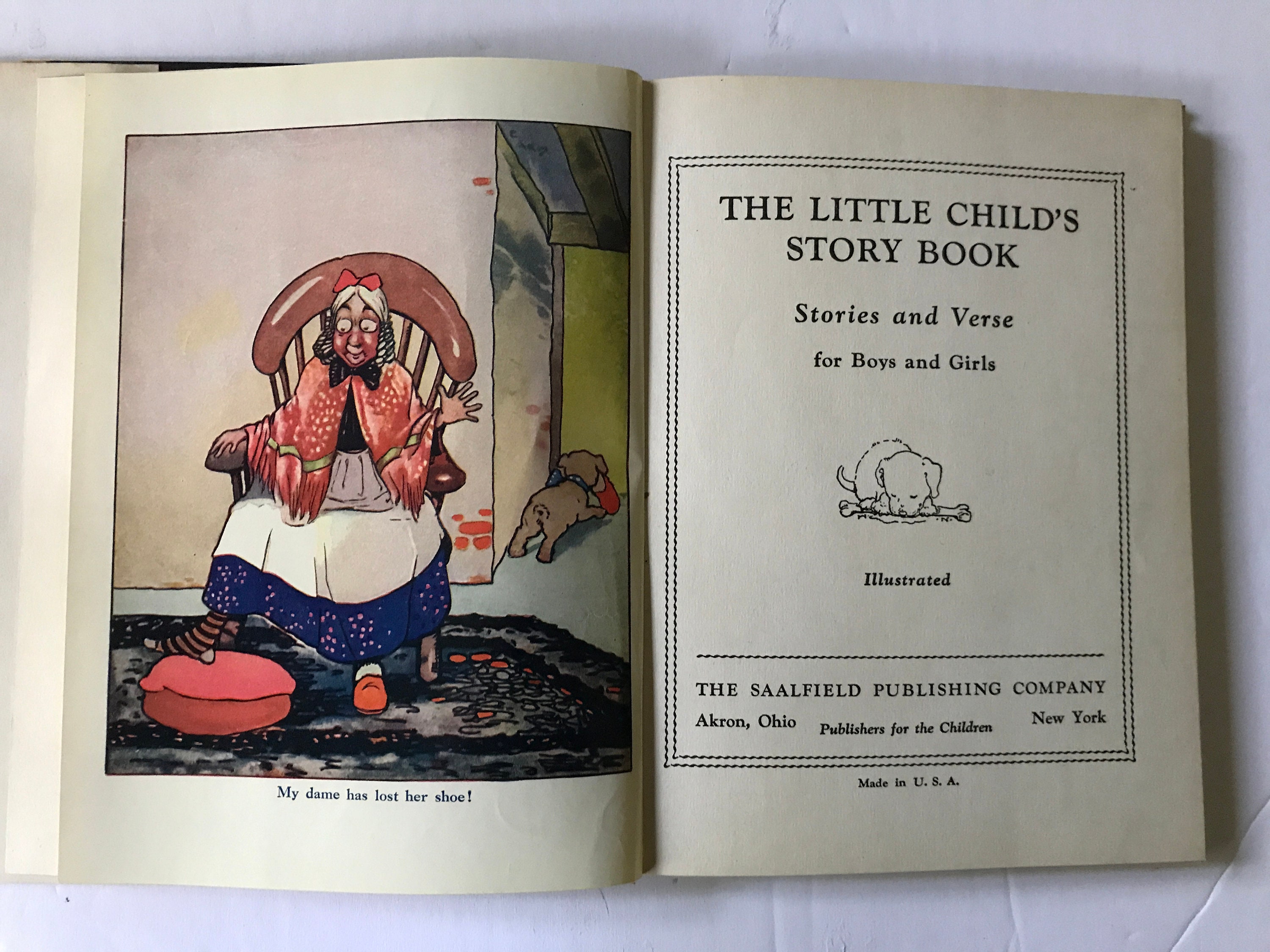 The Little Child's Story Book, Saalfield Publishing, 1935 - Etsy