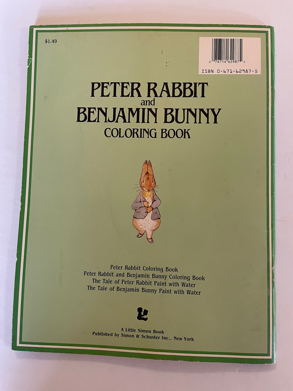 Peter Rabbit and Benjamin Bunny Coloring Book by Beatrix Potter, Unused ...