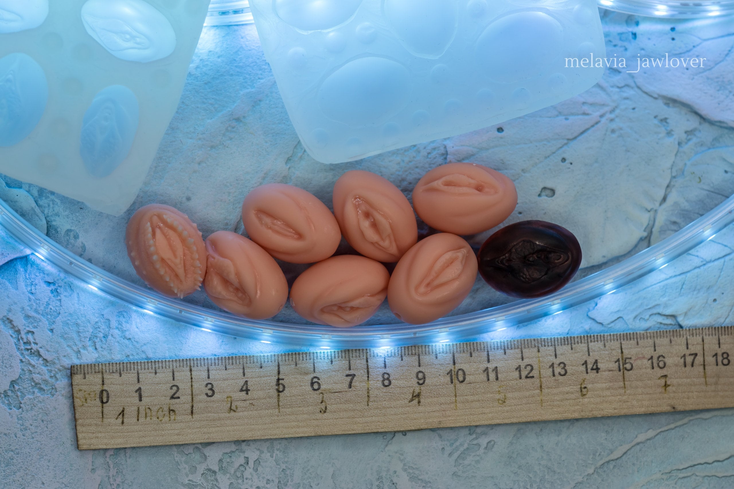 Mold Pussy Set 10 30mm Etsy