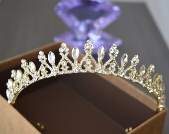 Gold tiara | Etsy