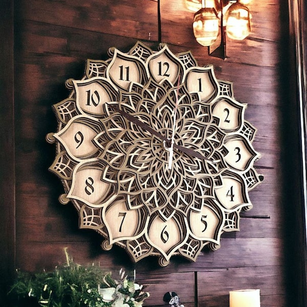Mandala Clock - Etsy