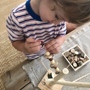 Mini Wooden Tree Educational Toy/activity Set for Preschool and ...