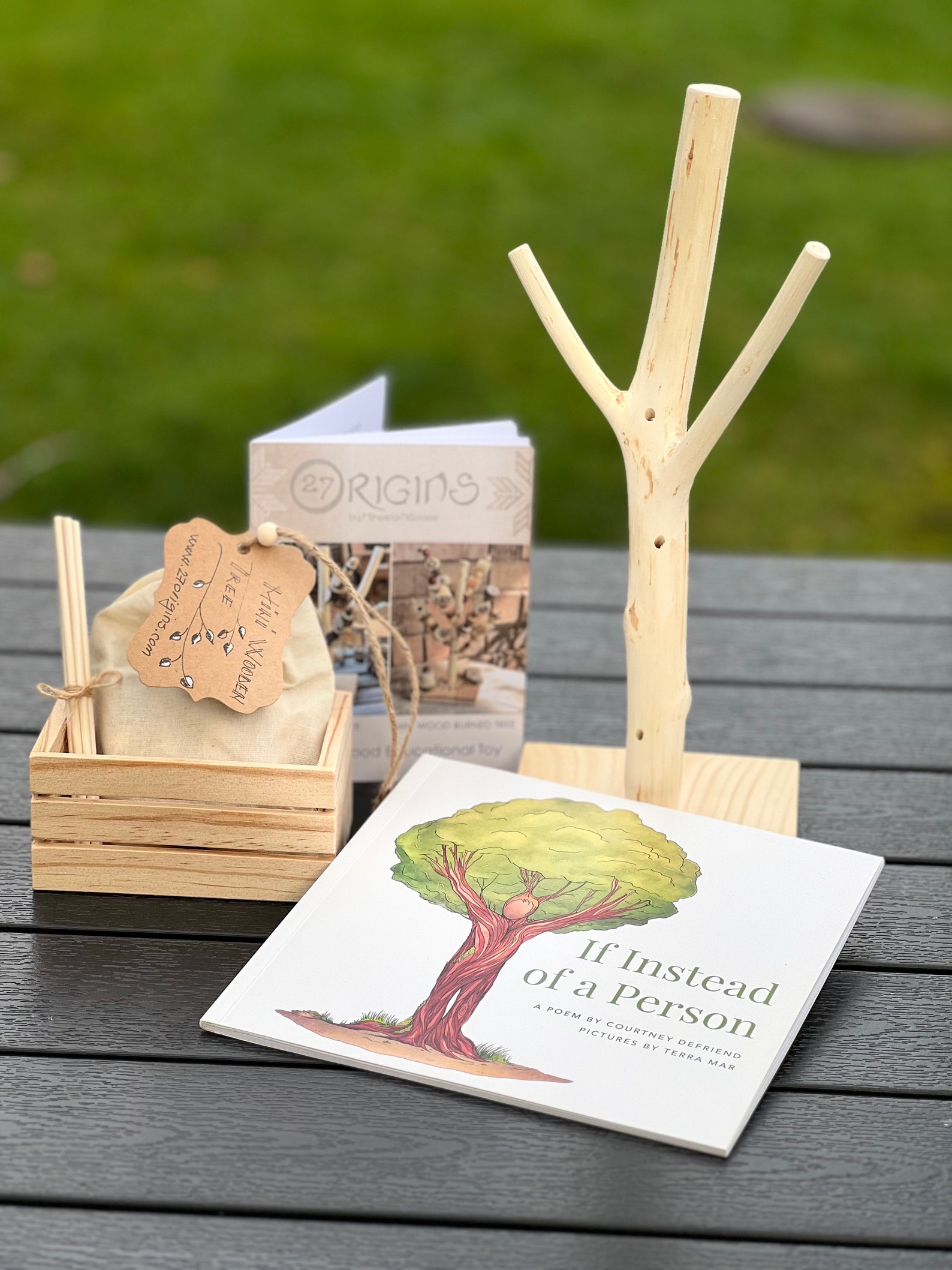 Mini Wooden Tree Set - Fun Educational Toy - Ideal for Montessori ...