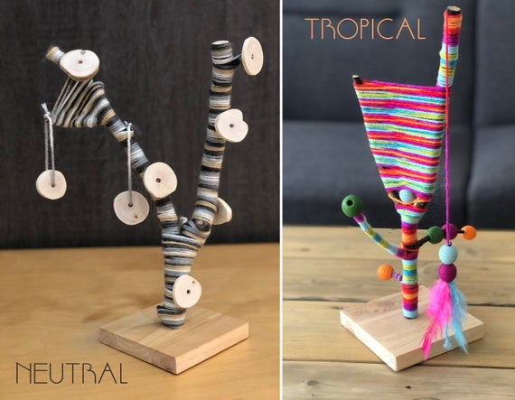 Mini Yarn Tree Educational Toy for Children Craft for Kids | Etsy