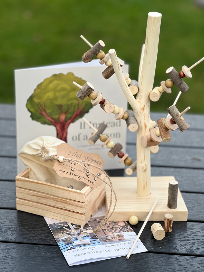Mini Wooden Tree Set - Fun Educational Toy - Ideal for Montessori ...