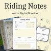 Equestrian Riding Journal Horse Printable Journal Horse Training Log ...