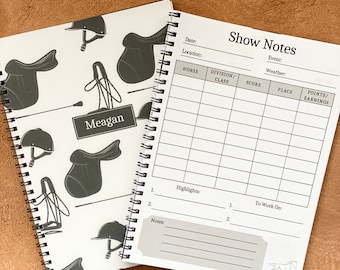 Personalized Horse Show Notebook Equestrian Youth Journal Horse Show ...