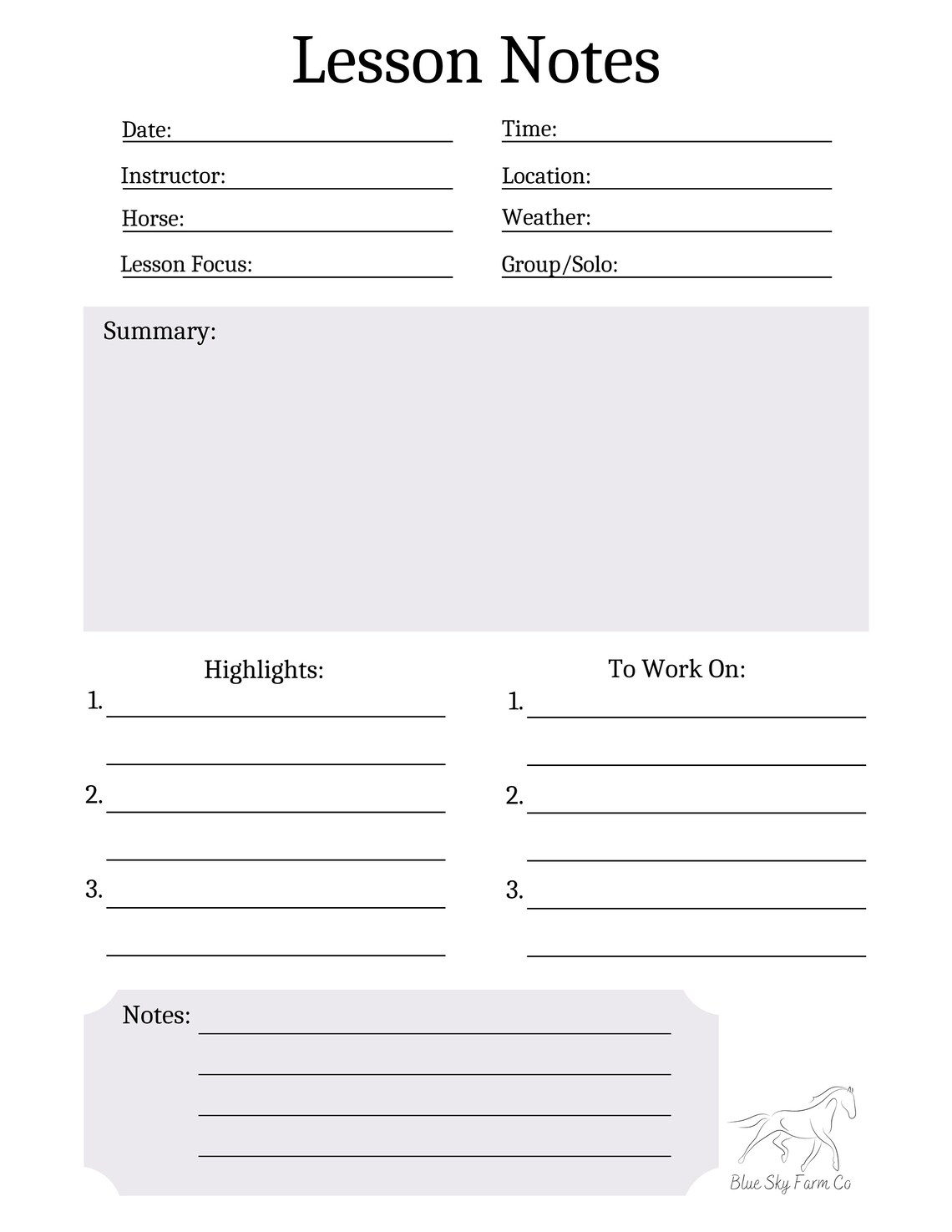 Equestrian Lesson Journal Dressage Horse Riding Journal - Etsy