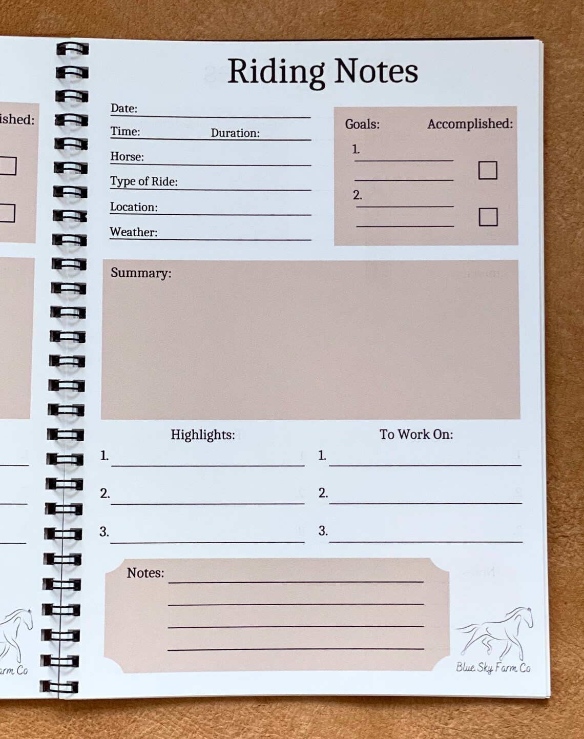 Equestrian Journal Printables Equestrian Planner Youth Horse Riding ...