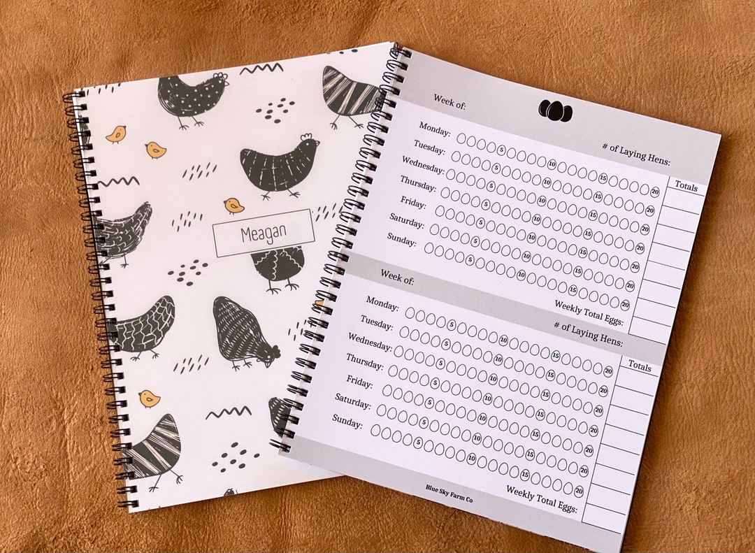 Custom Chicken Egg Collecting Journal Kids Business Idea Entrepreneur ...