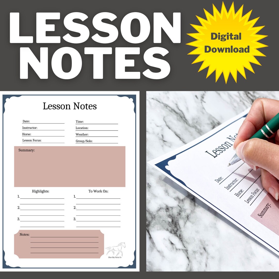 Equestrian Horse Lesson Journal Dressage Horse Riding Notebook - Etsy