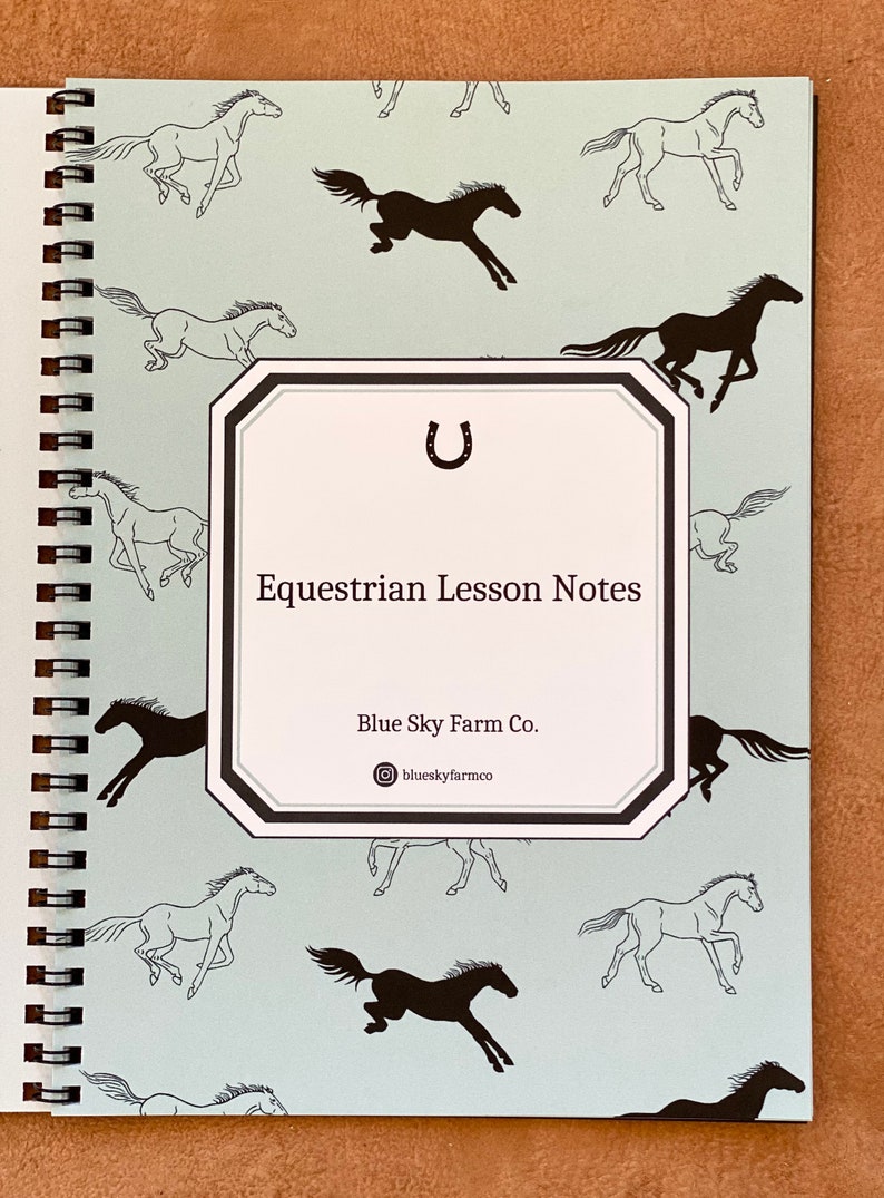 Personalized Horse Lesson Note Journal Equestrian Journal Horse ...