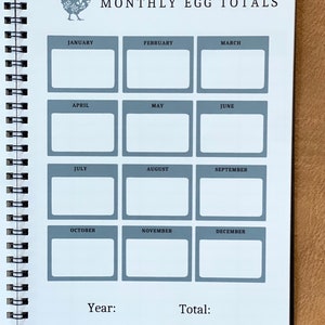 Egg Production Tracker Chicken Egg Chart Kids Chores Journal Farm ...