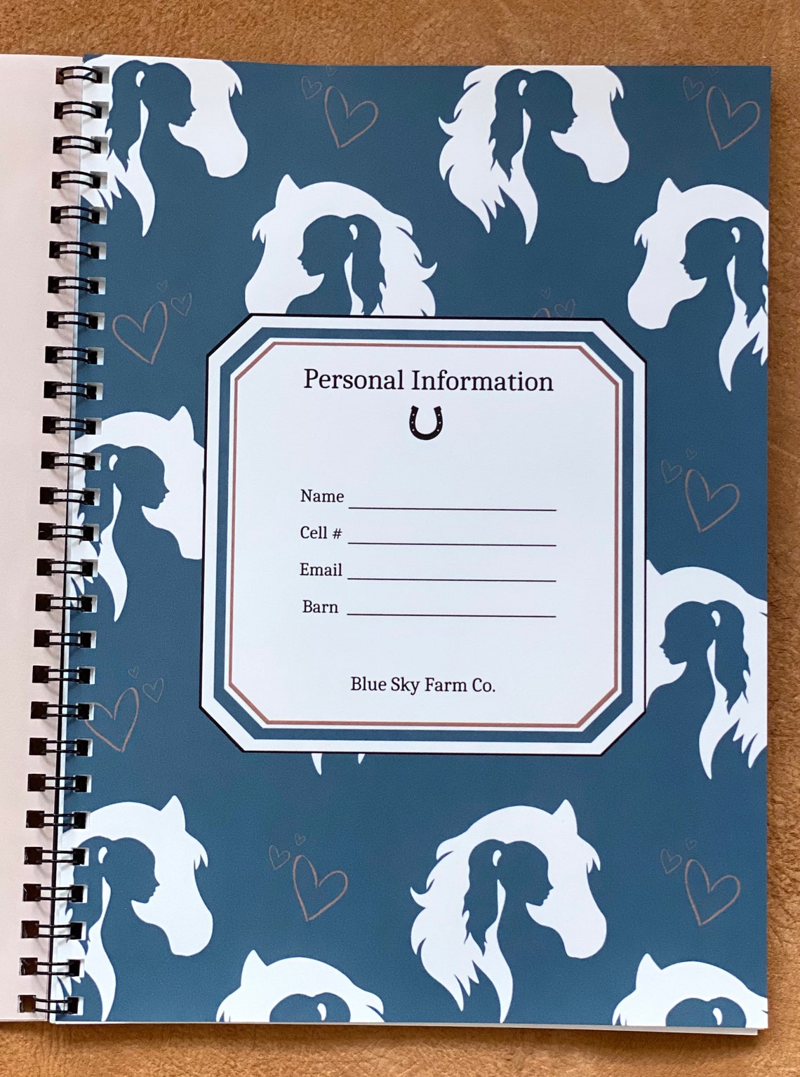 Personalized Horse Lesson Note Journal Equestrian Journal Horse ...