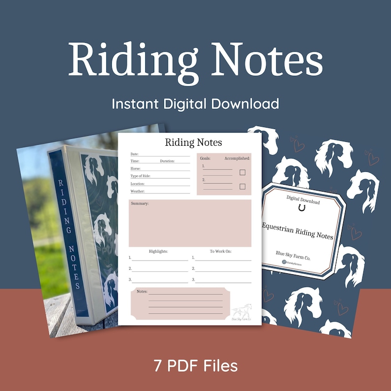 Horse Riding Journal Gift for Teenage Girl Horse Notebook Simple ...