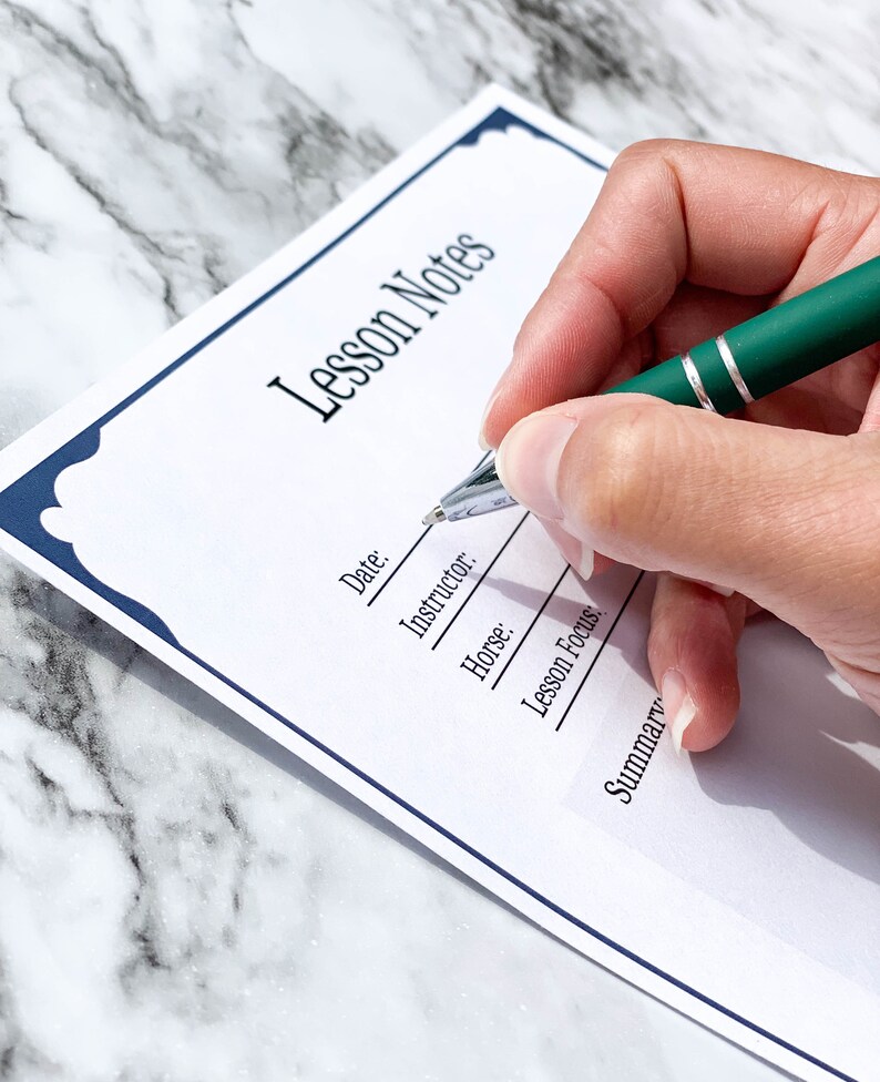 Equestrian Lesson Journal Dressage Horse Riding Journal - Etsy