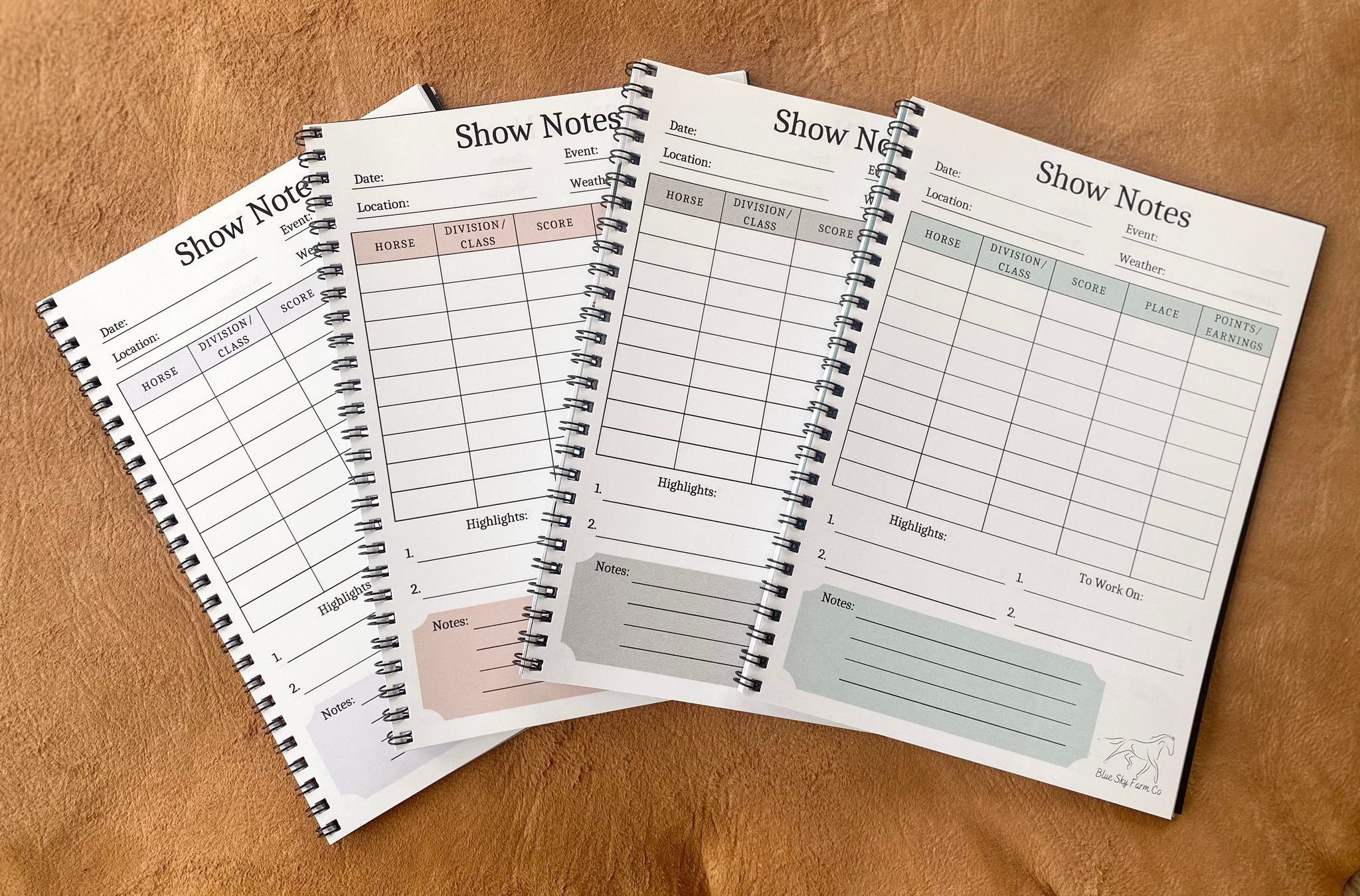 Equine Show Competition Journal Equestrian Journal Horse Show Log ...