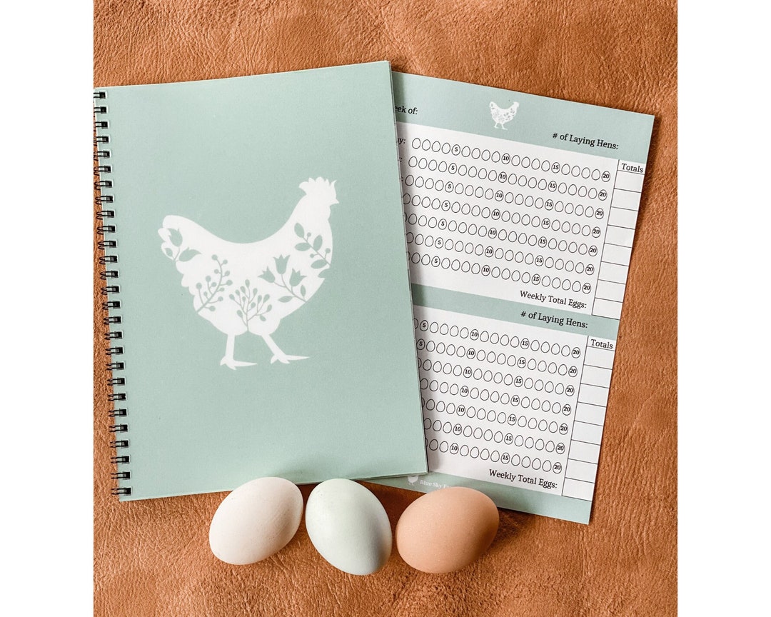 Chicken Egg Collecting Journal for Homesteading Gift Chicken Lover Farm ...