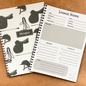 Personalized Horse Lesson Note Journal Equestrian Journal Horse ...
