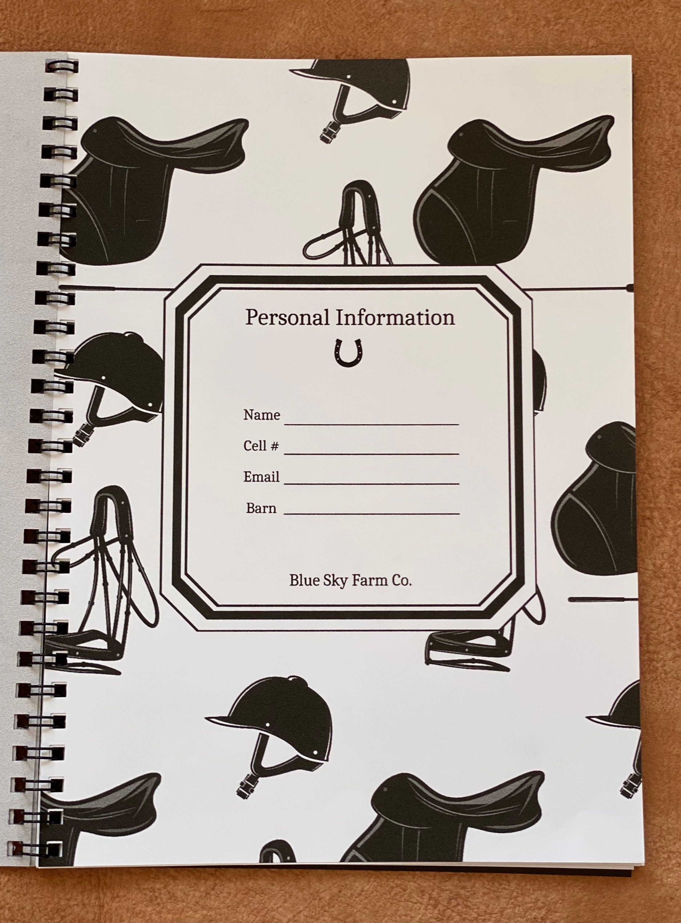 Personalized Horse Lesson Note Journal Equestrian Journal Horse ...