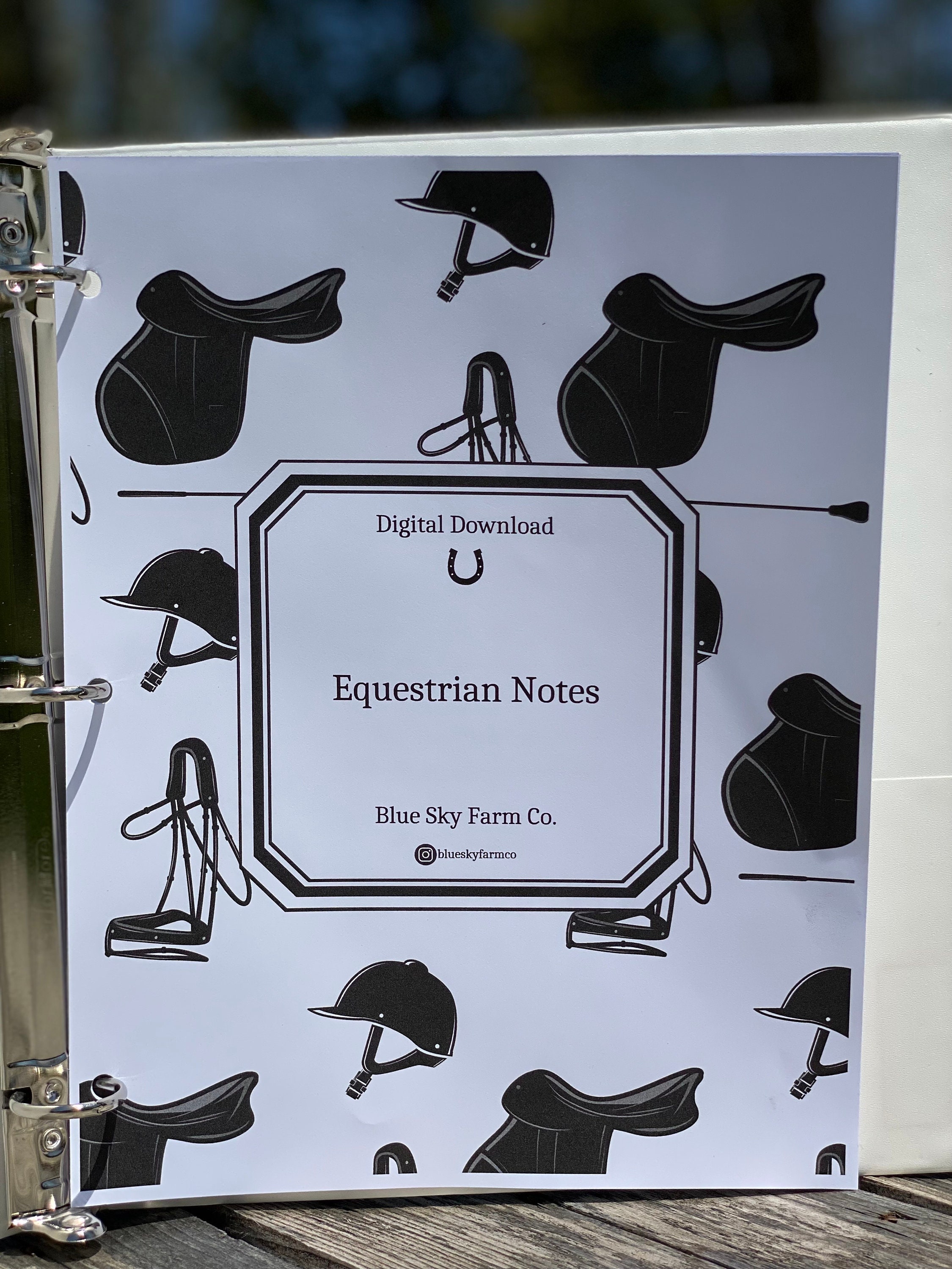 Horse Download Equestrian Binder Horse Rider Youth Horse Download ...