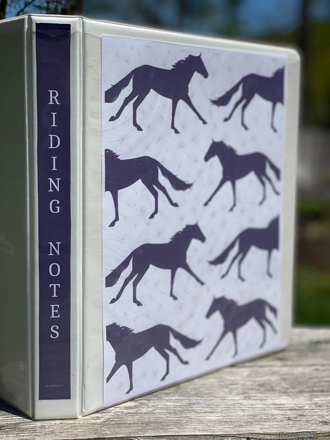 Horse Riding Notebook Equestrian Gift for Horse Owner Journal Purple ...