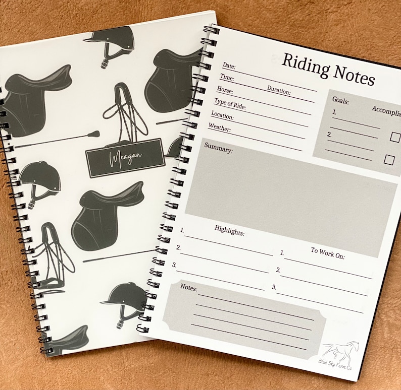 Custom Name Horse Notebook Horse Instructor Gift for Horse Owner Gift ...