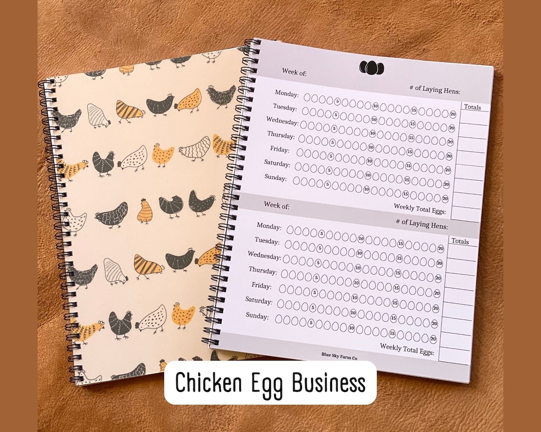 Chicken Egg Collecting Journal Kids Business Idea Entrepreneur ...