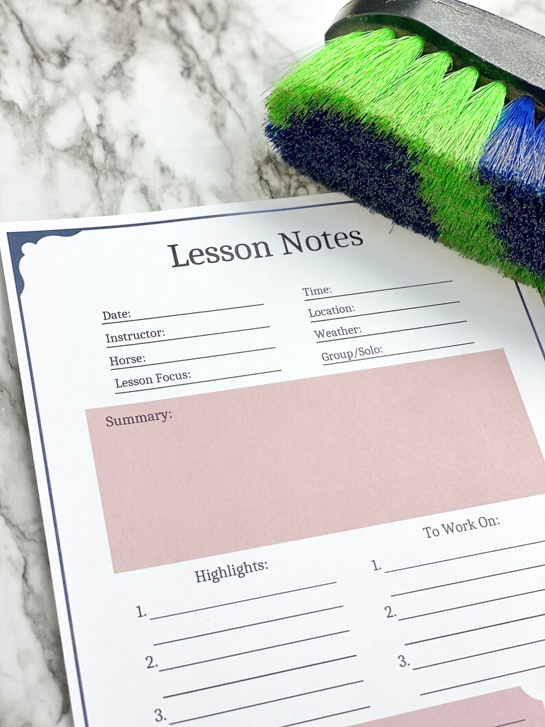 Equestrian Horse Lesson Journal Dressage Horse Riding Notebook - Etsy