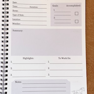 Horse Riding Journal Equestrian Journal Horse Training Log Barrel Racer ...