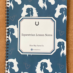Personalized Horse Lesson Note Journal Equestrian Journal Horse ...