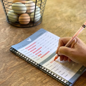 Egg Production Tracker Chicken Egg Chart Kids Chores Journal Farm ...