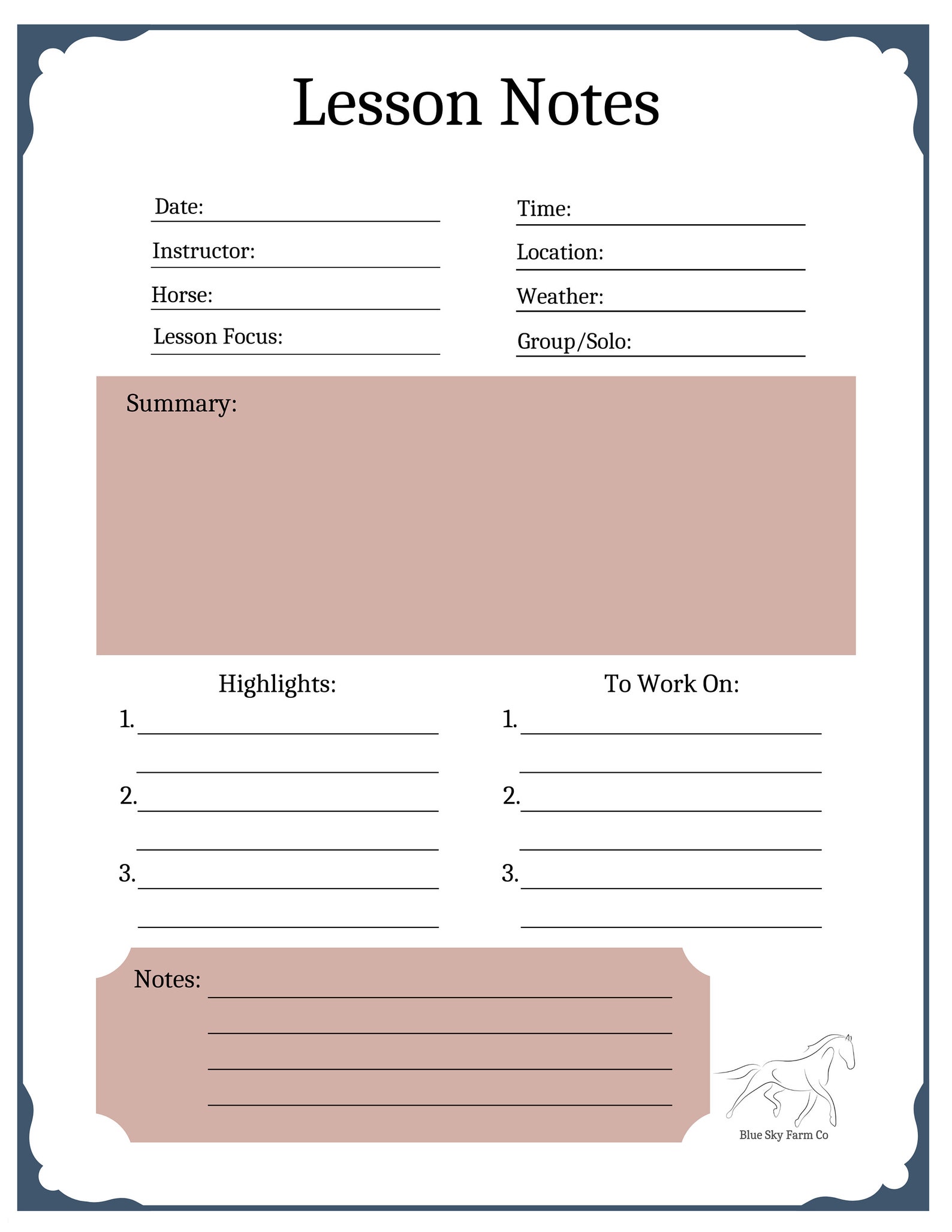 Equestrian Horse Lesson Journal Dressage Horse Riding Notebook - Etsy