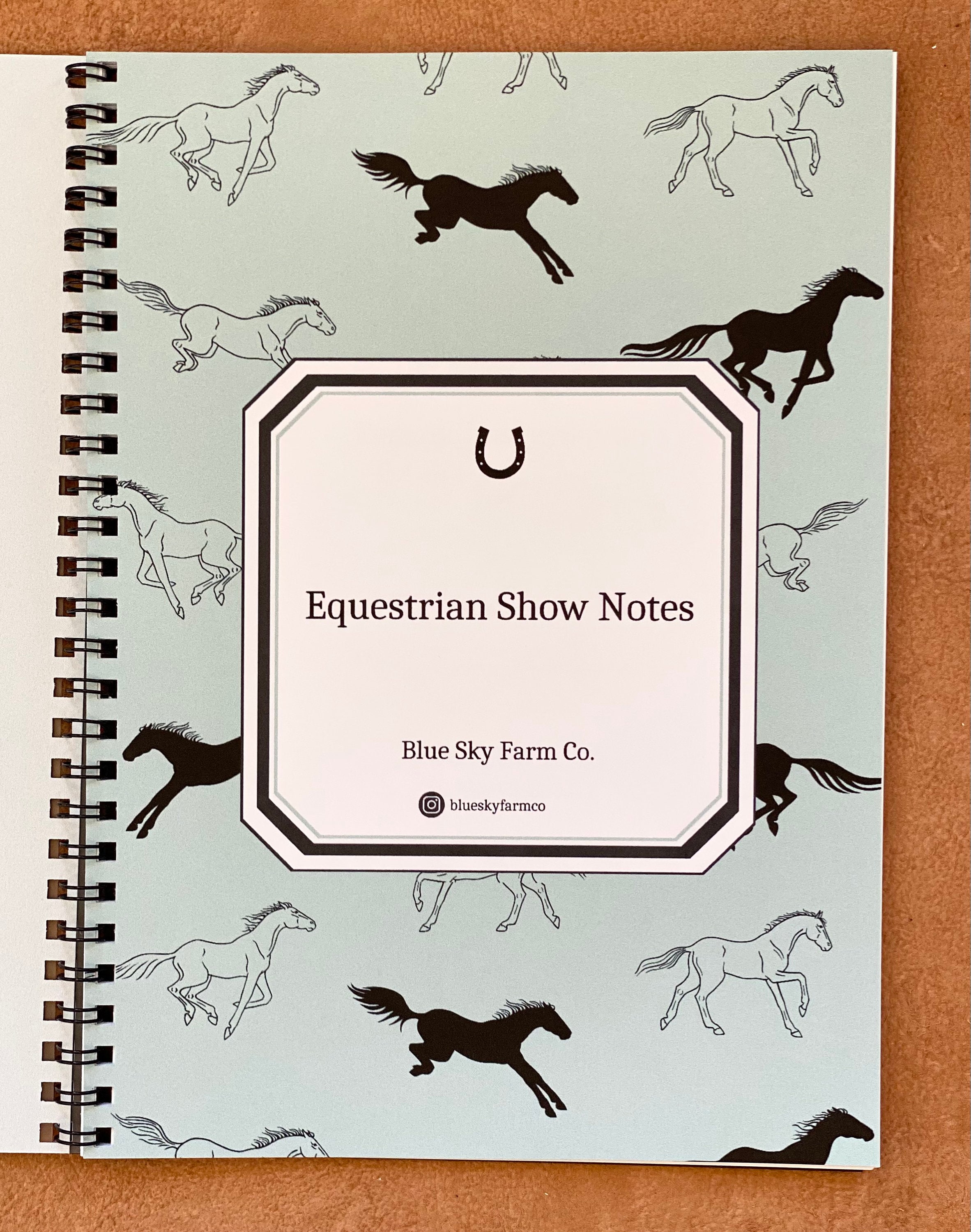 Equestrian Show Record Journal Equestrian Journal Green Horse Log ...