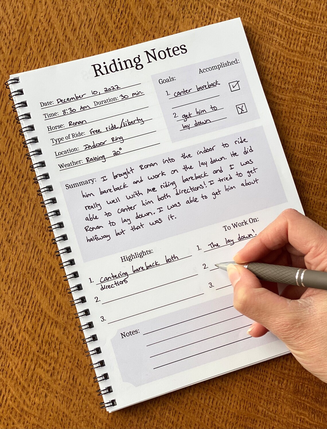 Horse Riding Journal Equestrian Journal Horse Training Log Barrel Racer ...