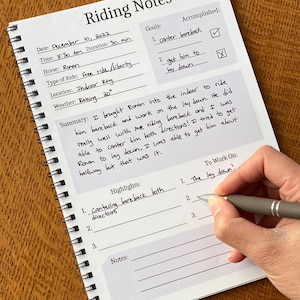 Horse Riding Journal Equestrian Journal Horse Training Log Barrel Racer ...