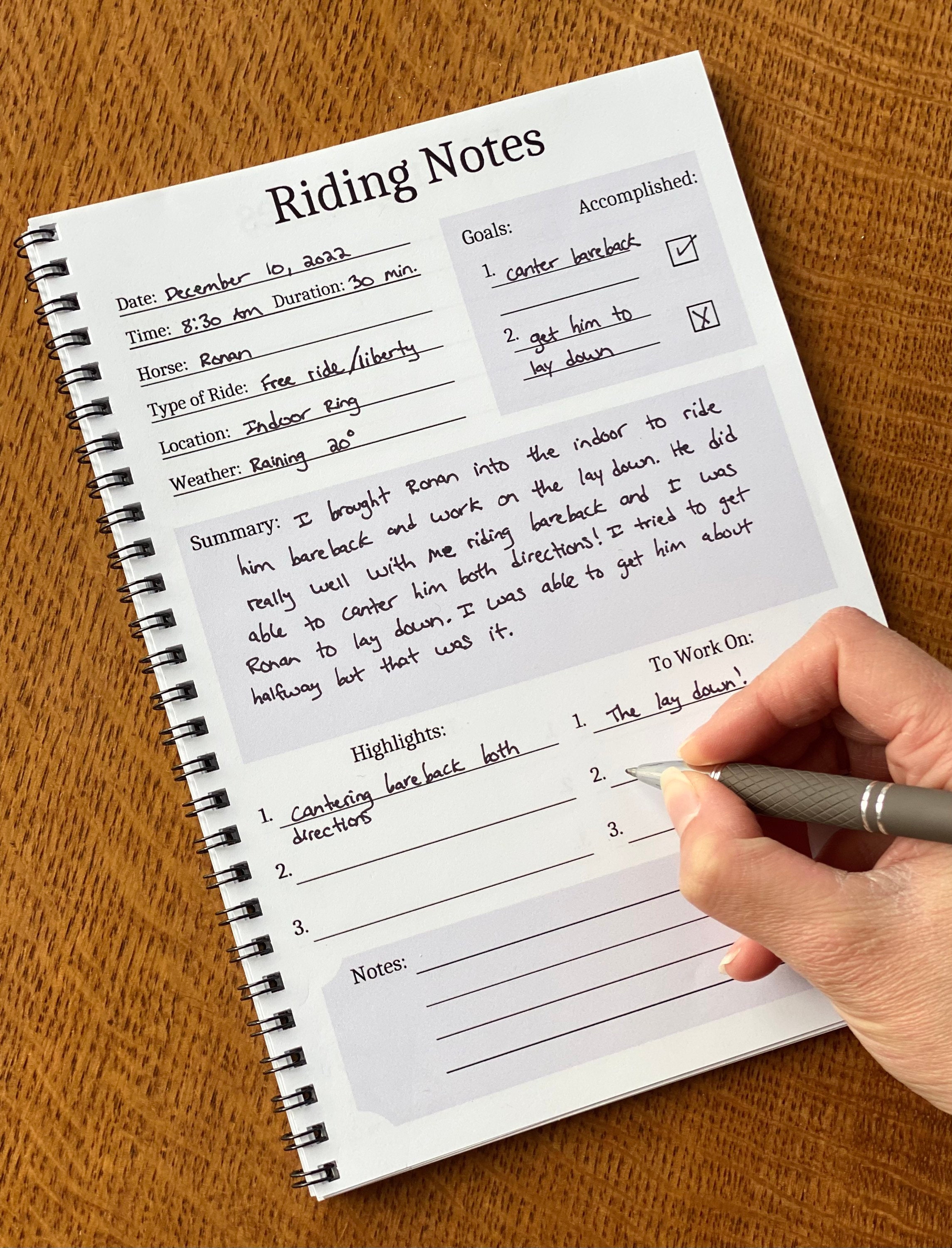 Horse Riding Journal Equestrian Journal Horse Training Log Barrel Racer ...