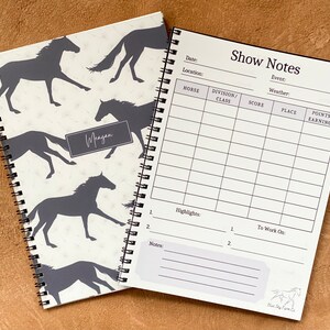 Personalized Horse Show Journal Kids Equestrian Journal Horse Training ...