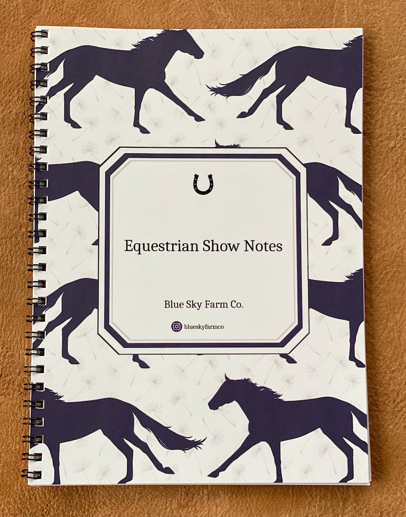 Equine Show Competition Journal Equestrian Journal Horse Show Log ...
