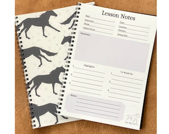 Personalized Horse Lesson Note Journal Equestrian Journal Horse ...
